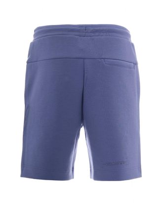 HUGO BOSS Mens Bermuda Shorts Logo Light Pastel Blue Light-Pastel Cotton Polyester Elastane Light/pastel