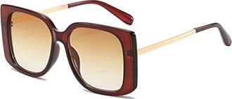 Generic Lunettes de soleil à monture large pour hommes et femmes, pare-soleil de conduite, lunettes de vacances en plein air (couleur : F, taille : moyen) 202