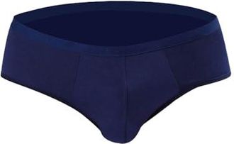 Generic Slips pour homme, couleur unie, respirant et confortable, taille &eacute;lastique douce, slip pour homme, sous-v&ecirc;tements d&eacute;contract&eacute;s, slip &eacute;lastique pour le