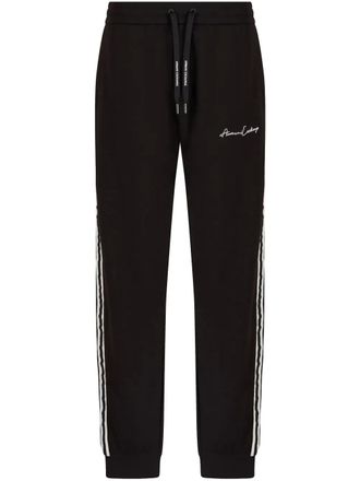 A|X Armani Exchange pantalon de jogging &agrave; logo brod&eacute; - Noir