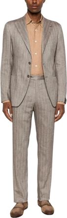 Tagliatore Homme, Costumes, Brun, Taille: 2XL Costume en coton stretch