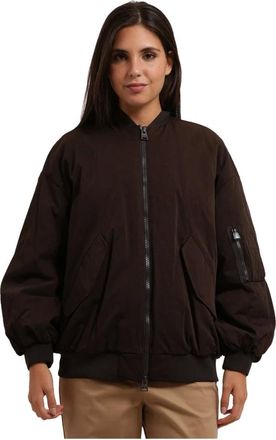A|X Armani Exchange Femme, Vestes, Brun, Taille: 38 FR Veste Bomber Crossover