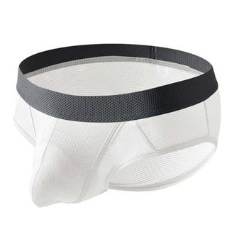 Generic String Homme sous Vetement Homme Sexy &Eacute;rotique Jockstrap De Toutes Saisons Slip Triangle Ouvert &Eacute;t&eacute; Soie Glac&eacute;e Ultra Fine Et Mesh Respirant sous V&ecirc;te