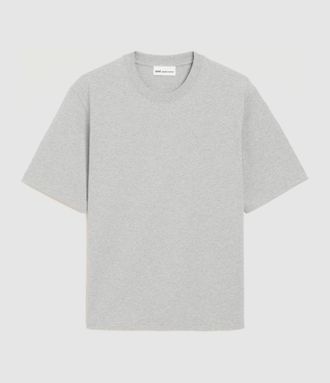 Ami Tee-Shirt Big Ami de Coeur Embossed Gris Cendre Chine