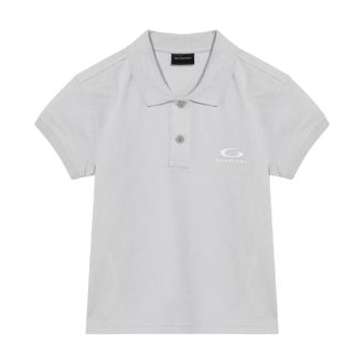 Balenciaga S/S Polo - - Tops - Damen - Wei&szlig; - M