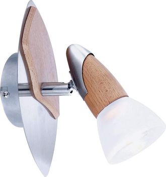 Globo Lighting Globo Lord II Deckenleuchte aus satiniertem Nickel und mattiertem Holz