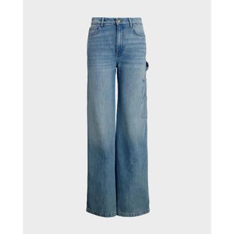 Ralph Lauren Femme, Jeans, Bleu, Taille: 36 FR High Rise Wide Jeans