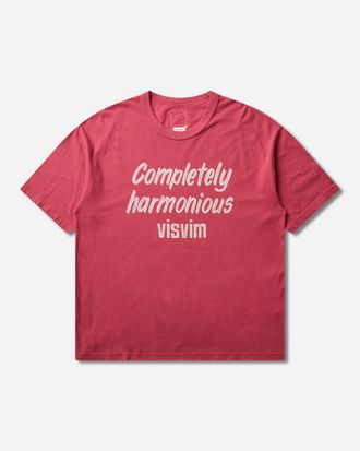 Visvim Men s Jumbo T-Shirt DMGD Red