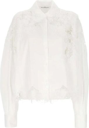 Ermanno Scervino Femme, Blouses et Chemises, Blanc, Taille: 40 FR Chemise avec Broderie