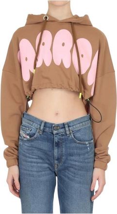 Barrow Barrow, Femme, Sweatshirts et sweats &agrave; capuche, Brun, Taille: 38 FR SweaT-shirt Court