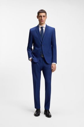 HUGO BOSS Businesshemd BOSS, Herren, Gr. 39, N-Gr, wei&szlig; (wei&szlig;100), Web, Obermaterial: 98% Baumwolle, 2% Elasthan, unifarben, regular fit normal, Rundhals, Mansc
