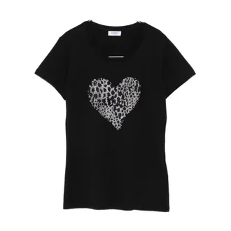 Liu Jo Femme, Tops, Noir, Taille: 40 FR T-shirts et Polos Noirs