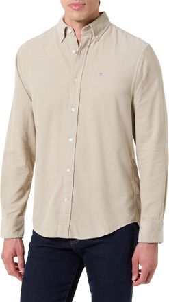 GANT Herren REG Corduroy Shirt Hemd, Beige, M