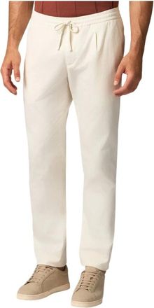Brooks Brothers Homme, Pantalons, Beige, Taille: W38 Pantalon droit pliss&eacute; en coton flamm&eacute;