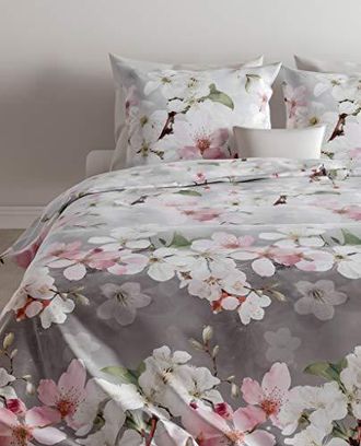 Zo!Home Zo.Home Josin Duvet Cover, 100% Cotton Satin, Pink, 260 x 220 cm, 1.0 Pieces