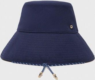 Maje Capeline En Coton &Agrave; Cordons - Bleu Marine - Maje