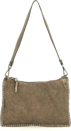Campomaggi Femme, Sacs, Gris, Taille: ONE Size Studded Pochette