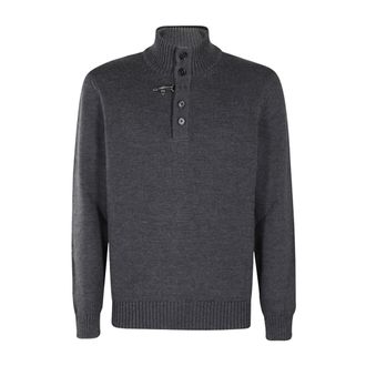 Fay Homme, Pulls, Gris, Taille: 2XL Wool Turtleneck