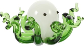 Cabilock Glas Oktopus Statue Kleines Buntes Glastier Ornament in Cartoon Design Dekorative Desktop Dekoration f&uuml;r B&uuml;ro Garten und Kinderzimmer