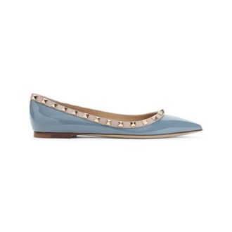 Valentino Garavani Lack-Ballerinas - - Shoes - Damen - Grau - 37 EU