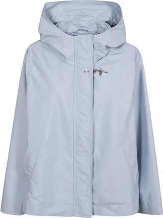 Fay Femme, Vestes, Bleu, Taille: 42 FR Parka Courte