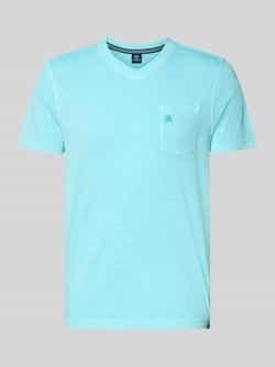 Lerros Regular Fit T-Shirt mit V-Ausschnitt