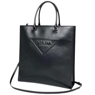 Prada Pre-owned Cuir sacs-prada - Femme - Pre-owned - Noir - Taille: ONE Size