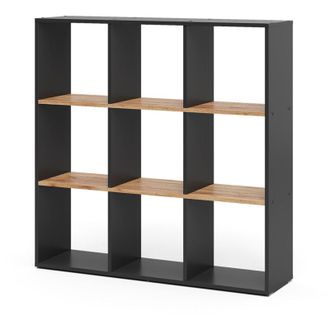 Vicco Raumteiler Nove, Anthrazit/Goldkraft Eiche, 107.2 x 107.8 cm, Vicco