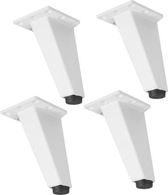 DOITOOL 4 St&uuml;ck Aluminiumlegierung M&ouml;belf&uuml;&szlig;e H&ouml;he Stabile Langlebige M&ouml;belbeine f&uuml;r Sofas Schr&auml;nke Tv m&ouml;bel und Teetische Einfache Montage Verstellbare St&uuml;tzf