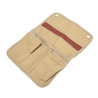 CHICIRIS Outdoor-Campingstuhl-Armlehnen-Aufbewahrungstasche, Langlebiger H&auml;nge-Organizer f&uuml;r den Strand, 31,8 X 23,1 cm, Canvas-Material (Khaki)