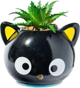 Silver Buffalo Sanrio Chococat Face Mini-Keramik-Pflanzgefäß