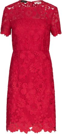 Apart Fashion APART Spitzenkleid mit rundem Ausschnitt vorne und hinten, pink, 44