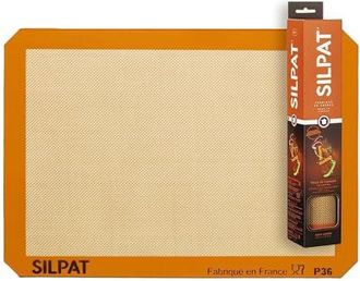 Silpat Premium Antihaftbeschichtete Backmatte aus Silikon, halbe Blechgröße, 39,5 x 41,6 cm