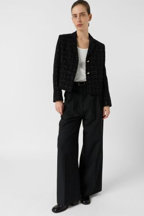 Gerard Darel Veste de tailleur en tweed &agrave; carreaux - TIANA - Noir