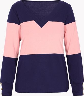 Usha Bluse Frauen Blaue Streifen