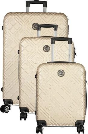 Laura Biagiotti Femme, Valises, Beige, Taille: ONE Size Ensemble de bagages en poly&eacute;thyl&egrave;ne