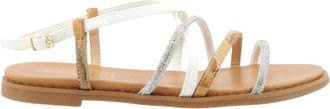 Alviero Martini 1A Classe Femme, Chaussures, Blanc, Taille: 41 EU Sandales Plates