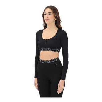 Tommy Jeans Damen, Oberteile, Schwarzk, SGr&ouml;&szlig;e