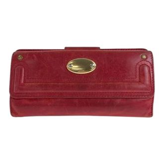 Chlo&eacute; Portefeuille long en cuir rouge Pre-owned - Femme - Pre-owned - Rouge - Taille: ONE Size