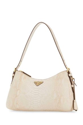 Prada Aim&eacute;e Exotic Leather Shoulder Bag - Beige
