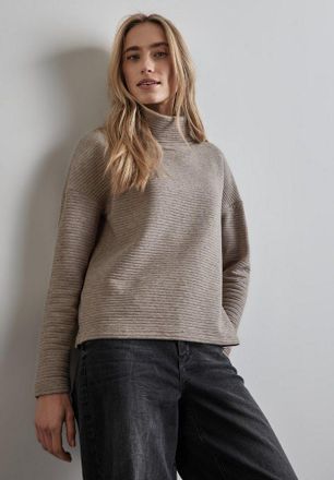 Street One Langarmshirt in Struktur-Optik