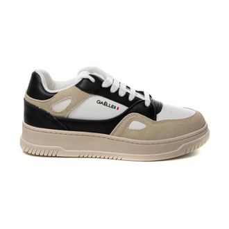 Ga&euml;lle Paris Schwarzer Wildleder-Sneaker mit Leder-Obermaterial - - Shoes - Damen - Mehrfarbig - 36 EU