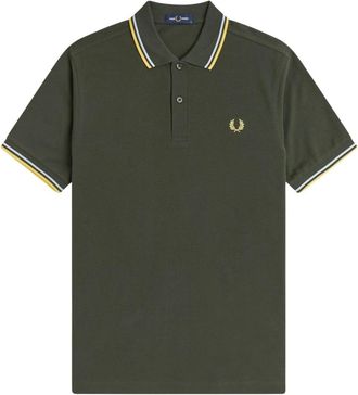 Fred Perry Homme, Tops, Vert, Taille: M Polo Chemises