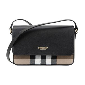 Burberry Crossbody Bag mit Magnetknopf - - Bags - Damen - Schwarzk - ONE SIZE
