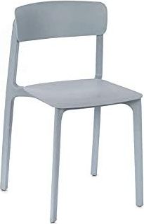 Stones SRL Set mit 4 St&uuml;hlen, Polypropylen, hellblau, 46 x 41 x 80 cm