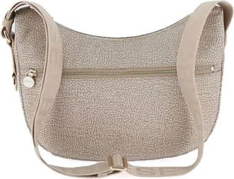 Borbonese Femme, Sacs, Beige, Taille: ONE Size Sac Iconique Luna Sable