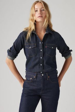 Levi's Chemise Western Iconic Lin+ Denim - Femme - Bleu / Todays News - 2XS