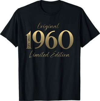 Generic 66. Geburtstag Februar 1960 Vintage Jahrgang T-Shirt