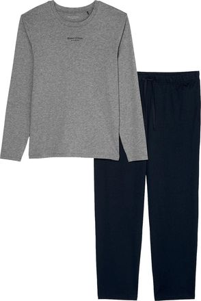 Marc O'Polo Mens Mix&Match Long Pyjama Pajama Set, Grey/Navy, Medium