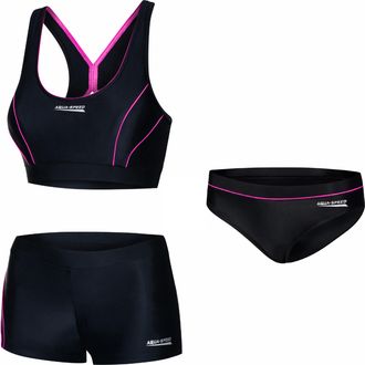 Aqua Speed Bikini Set + Bikinihose Damen | Frauen Zweiteiler | Sport Badebekleidung | Hose Bademode | Zweiteiliger Damenbadeanzug | Schwimmbekleidung | Strand | 
